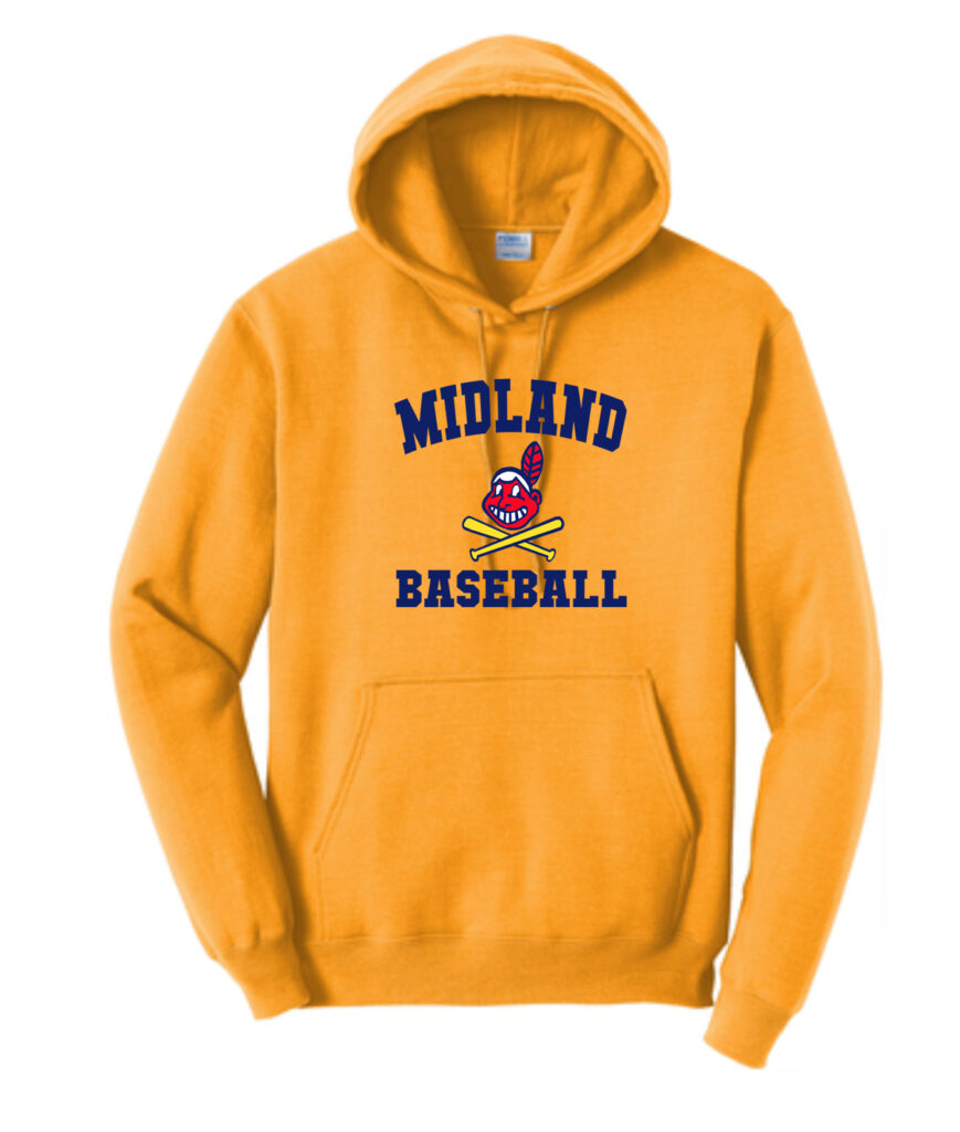 Midland Baseball Hoodie (Adult/Ladies/Youth)(Navy/Gold/Grey) – Spirit 2 ...